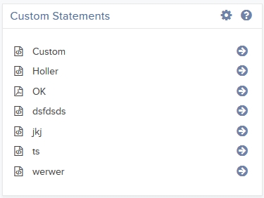Create a Custom Statement